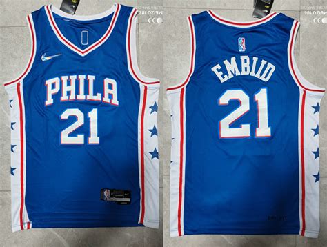 Mens Philadelphia 76ers 21 Joel Embiid Nike White Nba Association
