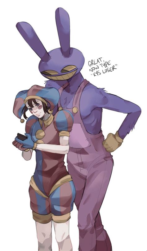 Jax X Pomni Fan Art Digital Artist