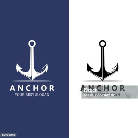 선박 앵커 로고 아이콘 벡터 포트 복고풍 디자인 일러스트 레이 션 강철에 대한 스톡 벡터 아트 및 기타 이미지 강철 고무도장 고풍스런 Istock