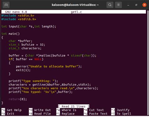 Função Getline Em C