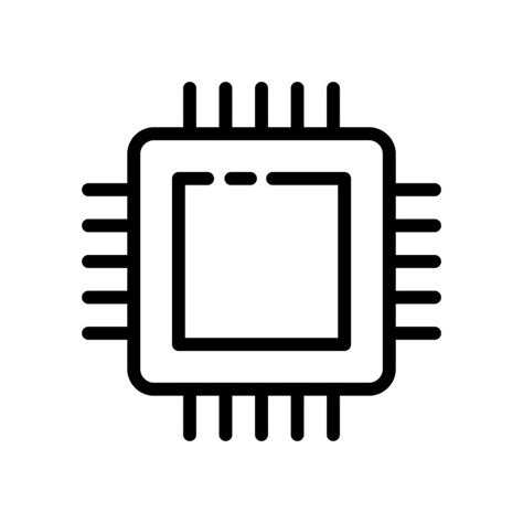 Premium Vector Chip Sign Symbol Vector Glyph Icon
