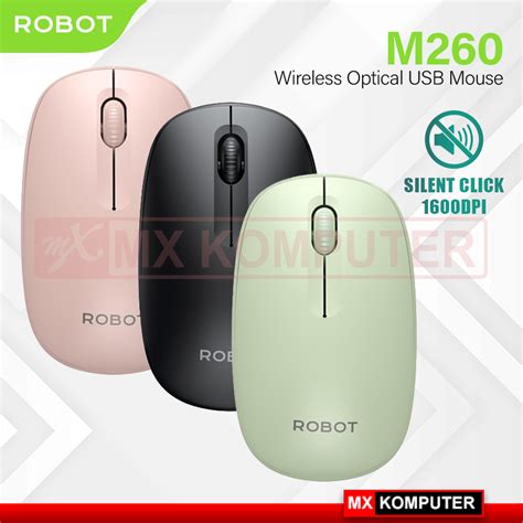 Jual Robot Mouse M260 2 4g Wireless Optical Usb Mouse Shopee Indonesia