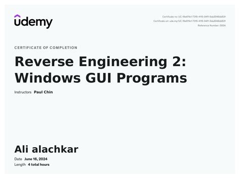 Ali Alachkar On Linkedin Reverseengineering Udemy Security