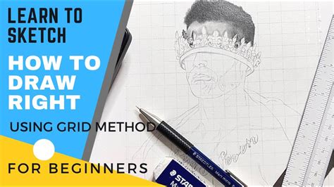 How To Draw Using Grid Method Sketching Tips For Beginners YouTube