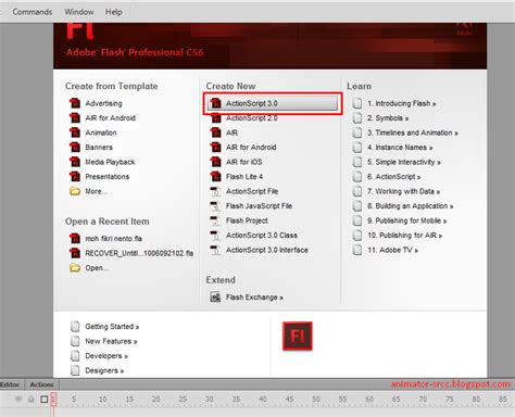 Membuat Link Atau Url Dengan Actionscript 30 Di Adobe Flash Cs6