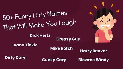 50 Funny Dirty Names That Will Make You Laugh Name Nsity