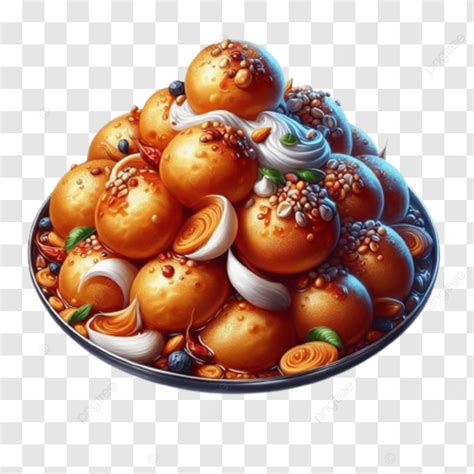 매력적인 8k 3d 고화질 이미지는 매콤한 타마린드 물 병아리콩과 감자로 가득 찬 바삭한 푸리스를 특징으로 하는 파니 푸리 한 접시를 캡처하며 복잡한 질감과 생생한 색상을