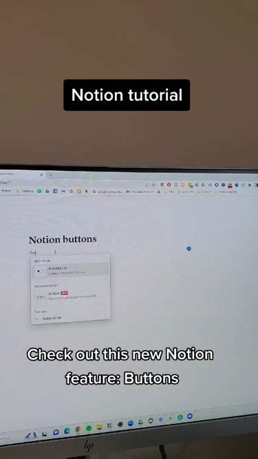 Notion Tutorial New Notion Feature Buttons Notions School Notes Buttons