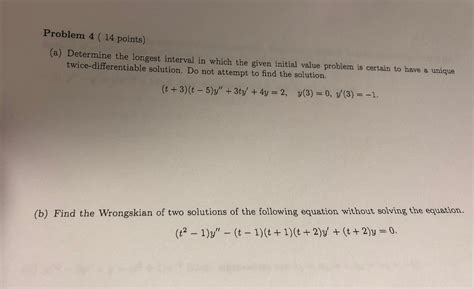 Solved Problem 4 14 Points A Determine The Longest