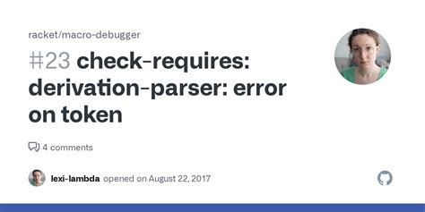 Check Requires Derivation Parser Error On Token · Issue 23 · Racketmacro Debugger · Github