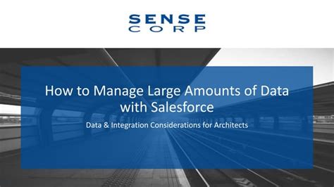 Managing Large Amounts Of Data With Salesforce Pptx