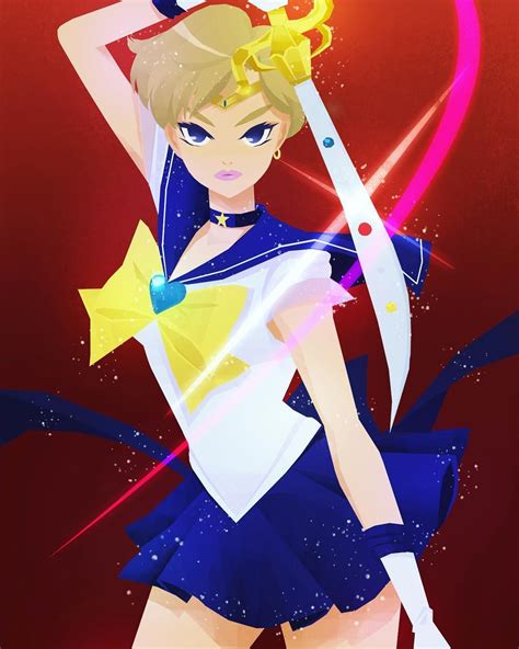 Haruka 🧡 Going Into Monday Like ⚔️ Sailormoon Sailoruranus Illustration Sailor Moon
