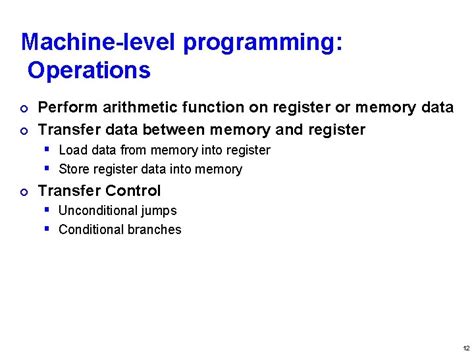 Carnegie Mellon Machinelevel Programming I Basics Slides Based