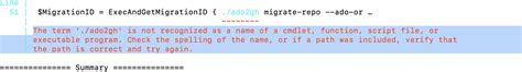 Ado2gh Migrate Script Not Working Without Modification · Issue 657 · Githubgh Gei · Github
