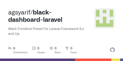 Github Agsyarif Black Dashboard Laravel Black Frontend Preset For Laravel Framework X And Up