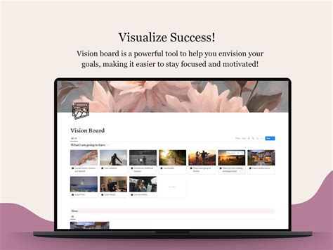 Dream Life Notion Template Manifestation Planner Productivity Digital Planner Self Improvement
