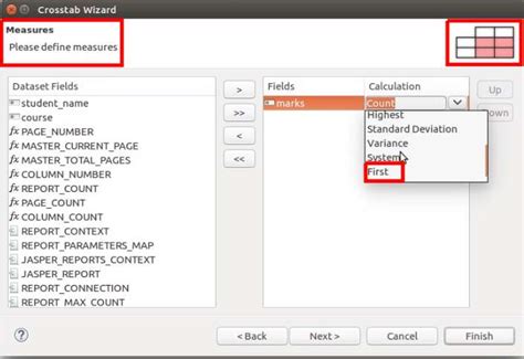 Crosstab For Dynamic Columned Report In The Jasper Report With