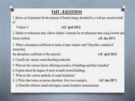 UNIT II ACOUSTICS PPT QA Pptx