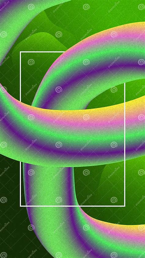 Illustration Three Dimensional And Curved 3d Lines Stock Illustration