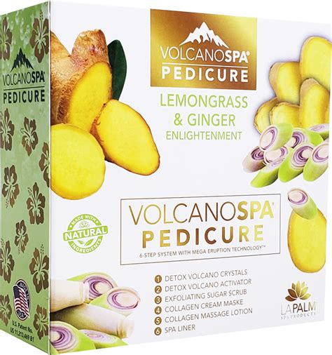 La Palm Volcanospa Pedicure 5 Step Treatment Lemongrass And Ginger