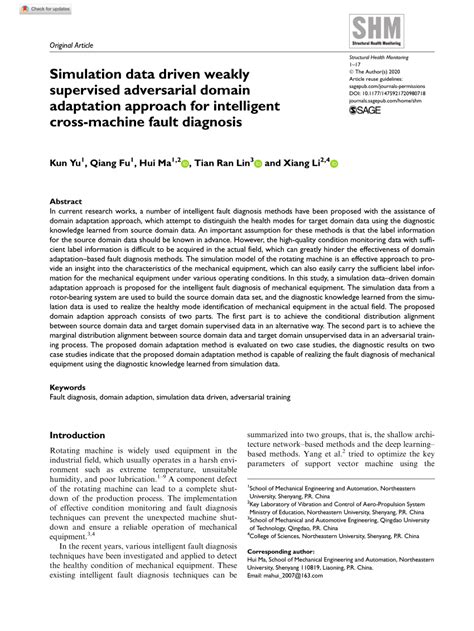 Pdf Simulation Data Driven Weakly Supervised Adversarial Domain Adaptation Approach For