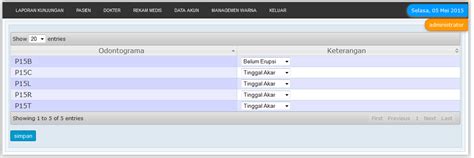 Sourcecodecopas Aplikasi Odontogram Berbasis WEB