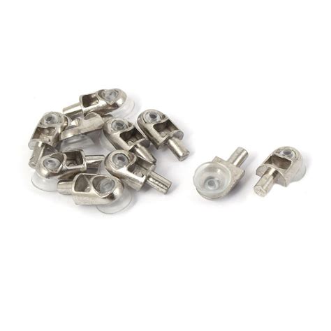 Furniture Cabinet Glass Shelves Metal Shelf Support Pins 5mm X 8mm 10 Pcs