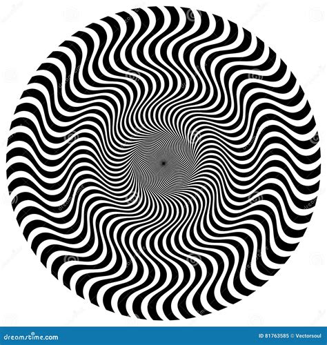 Twist Spiral Shape With Circles Rotating Dotted Element Stock Vector Illustration Of Eddy