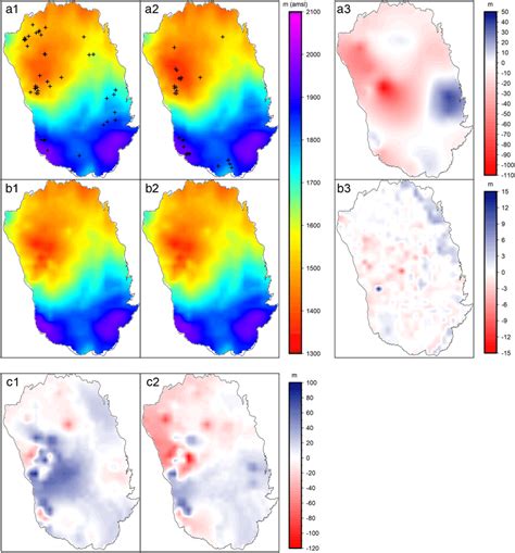 Spatial Maps Using A Traditional Spatial Kriging And B
