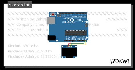 Oled Program Wokwi ESP STM Arduino Simulator