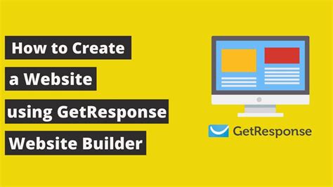 How To Create A Website Using Getresponse Website Builder A