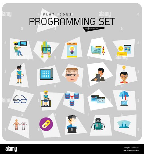 Programming Icon Set Stock Vector Image And Art Alamy