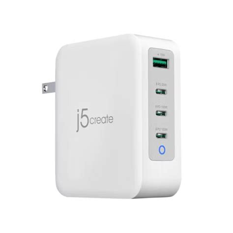 J5create JUP43130 130W 4 Port GaN USB C Wall Charger AU Plug JUP43130 Mwave