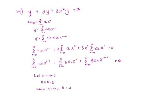 solved please continue to solve this power series using