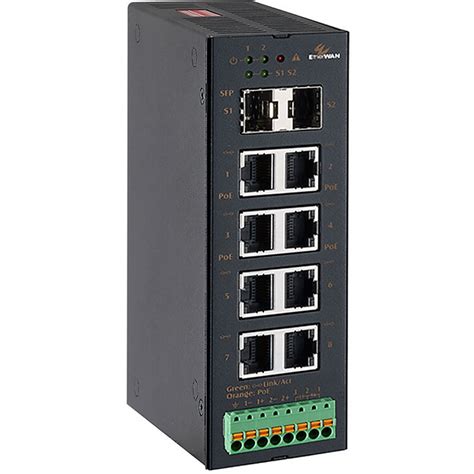 Etherwan Tg103h 8 Port Gigabit Poe Compliant Tg103h 0802 Bandh