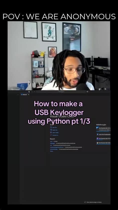 Anonymous How To Make A Usb Keylogger Using Python Part 1 Hack Hacking Hacker Usb Make