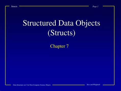 Ppt Structured Data Objects Structs Powerpoint Presentation Free