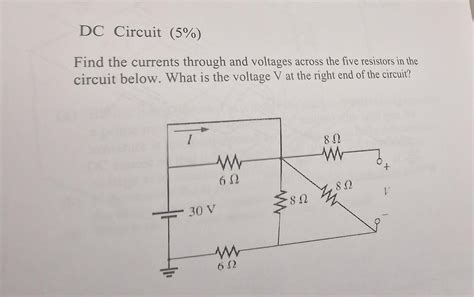 Solved Find The Currents Through And Voltages Across The