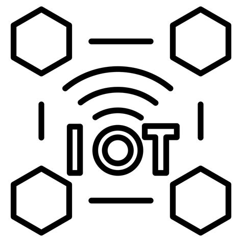 Iot Interoperability Icon Line Vector Illustration 38493570 Vector Art