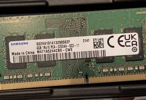 Оперативная память so dimm ddr4 3200 4gb 2 samsung festima ru