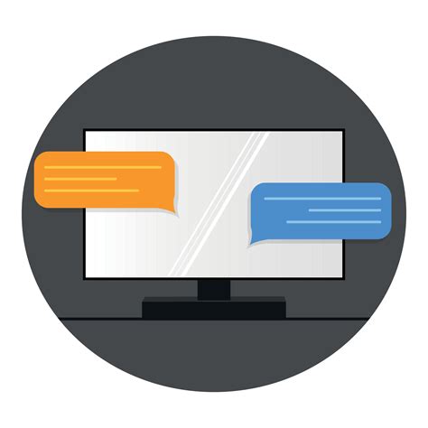 Lcd Monitor With Screen Vector Illustration Vector Art At Vecteezy