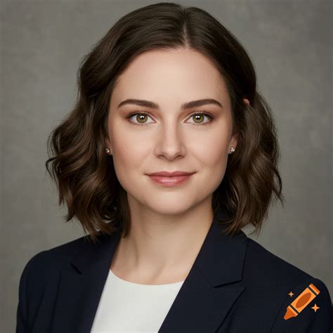 Professional Headshot Of A Woman With Brown Hair And Hazel Eyes Wearing