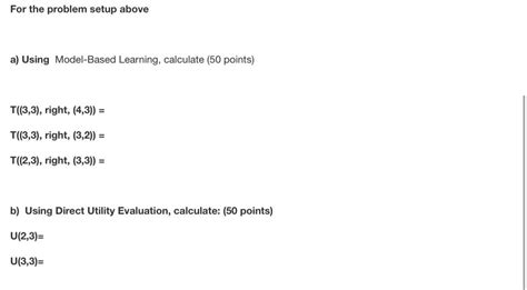 Solved ProblemFor The Problem Setup Above A Using Chegg