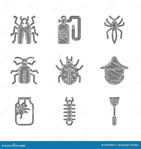 Set Mite Centipede Fly Swatter Beekeeper Hat Spider In Jar Chafer