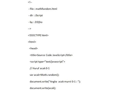 Angka Acakrandom Pada Fungsi Objek Math Javascript Webhozz Blog