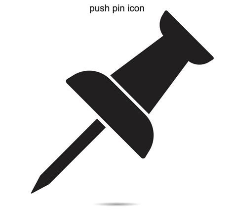 Push Pin Icon Vector Illustration 29748315 Vector Art At Vecteezy