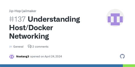 Understanding Host Docker Networking · Jip Hop Jailmaker · Discussion 137 · Github