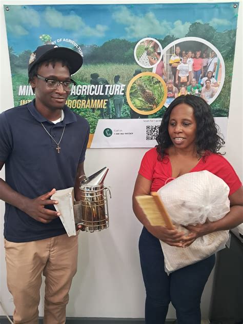 Former Moa Intern Receives Beekeeping Kit To Continue Agricultural