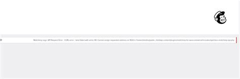 Api Request Error · Issue 780 · Mailchimpmc Woocommerce · Github