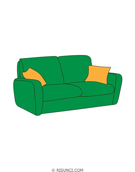 Как нарисовать диван поэтапно 🖌 Рисунки карандашом поэтапно